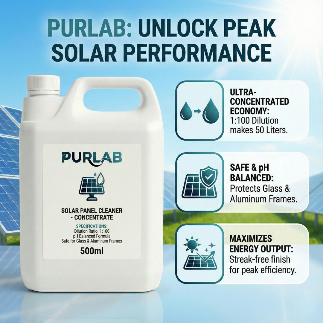 Purlab™ Solar Panel Cleaner 500ML – Boost Solar Power Output by Up to